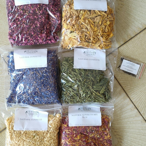 Natural Confetti | 68 Types | Wedding Confetti | Flower Girl Real Petal ...