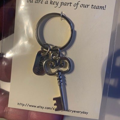 Employee Appreciation Gift Keychain, Key Charm Keychain, Employee Gift ...