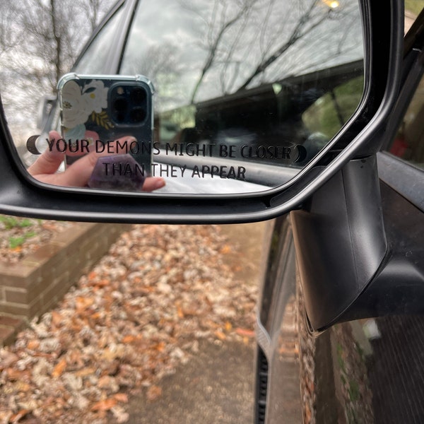 Custom Car Side Mirror Decal, Side Mirror Sticker for Car, Side Mirror ...