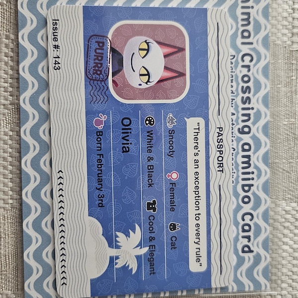 Carte ami*bo Animal Crossing de style passeport | Tous les villageois ...