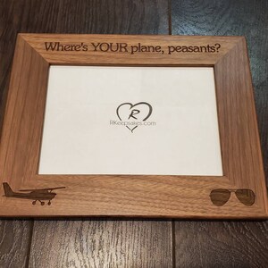 Airplane, Aviator Picture Frame, Custom Text - Etsy