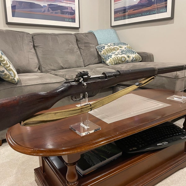 Rifle, Long Gun Display Stand, for Displays and Shows, Clear Acrylic ...