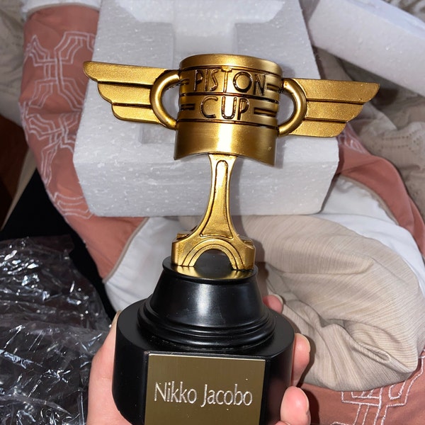Cars Piston Cup Trophy - Personalized Engraving Available! - Etsy