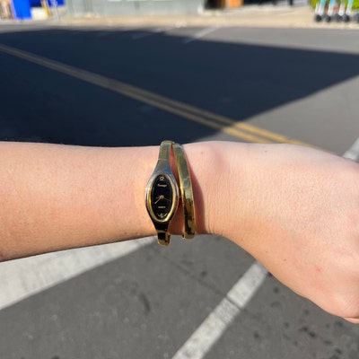 Women's No Number and Number Dial Rose Gold, Silver and Greenish Finish ...