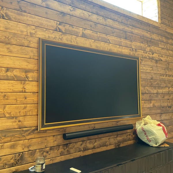 Samsung Frame Tv Bezel, Custom Brand Tv Frame, Wooden Tv Frame,frame TV ...