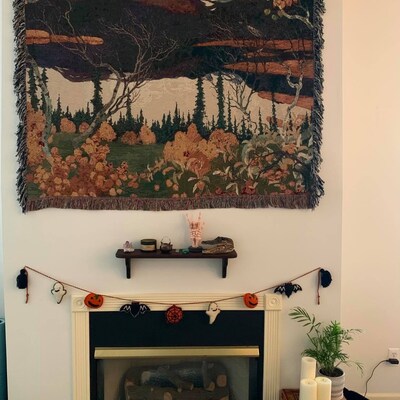 Fall Blanket, Woven Blankets, Autumn Blanket, Nature Blanket, Fall ...