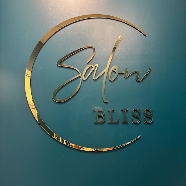 Double Sided Custom Round Exterior Circle Sign and Illuminated Round ...