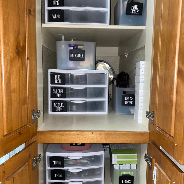 Bin Clip Label, Pantry Labels, Basket Label, Custom Labels, Closet ...