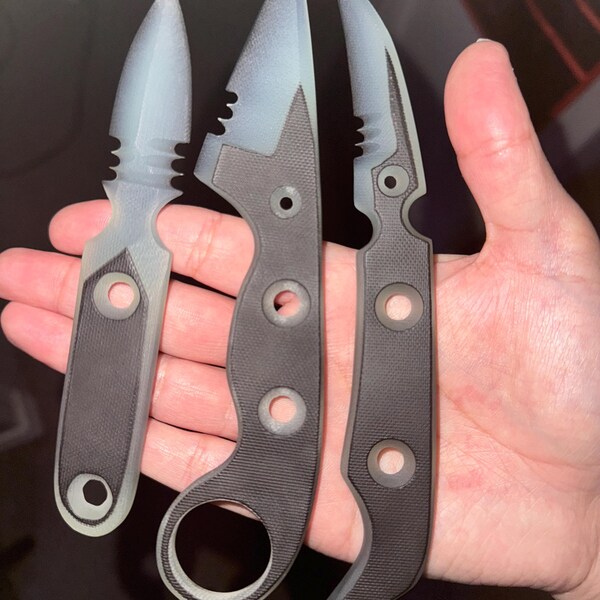 Handmade NPE "letter Opener" Gen. 2.0 Ghost G10, Purple/pink, Green and ...