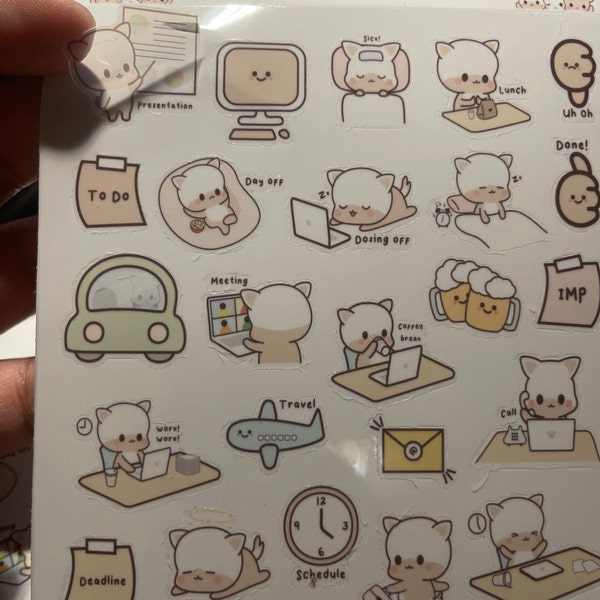 Kawaii Daily Life Digital Planner Stickers | Everyday Digital Stickers ...