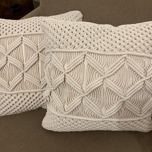 Macrame Throw Pillow Cover 18 Boho Pillow Cover Macrame Cushion Cover ...