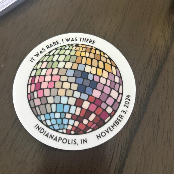 Custom Eras Disco Sticker| Tour Merch| Tour Sticker|waterproof Sticker ...