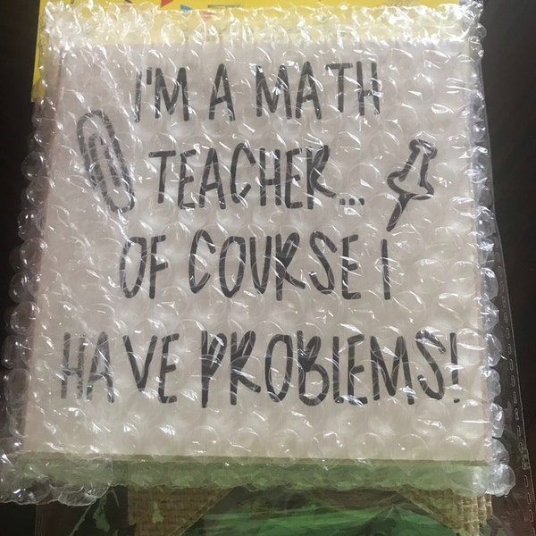 Math Teacher Gift - Math Teacher Decor - Desk Sign - Etsy