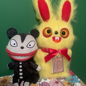 Satanic Scare Bear Plush Creepy Teddy Bear Occult Witchcraft Weird ...