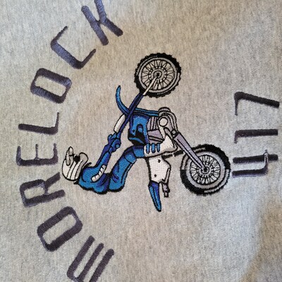 Motocross Rider Machine Embroidery Design. Dirt Bike Embroidery Pattern ...