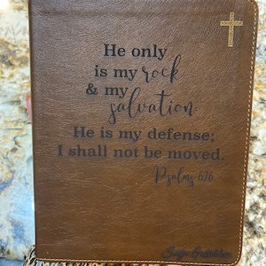 Engraved Bible Personalized Bible Custom Laser Engraved - Etsy