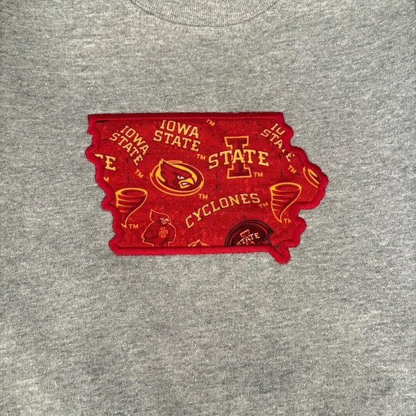 Iowa State Applique Embroidery Design. Machine Embroidery Design. Iowa ...