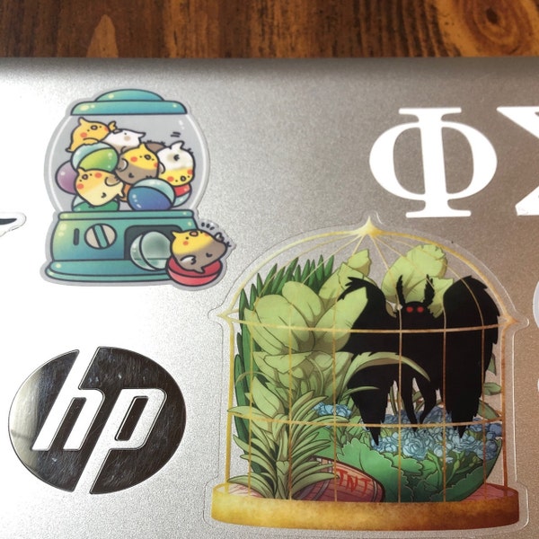 Mothman Terrarium Sticker - Etsy