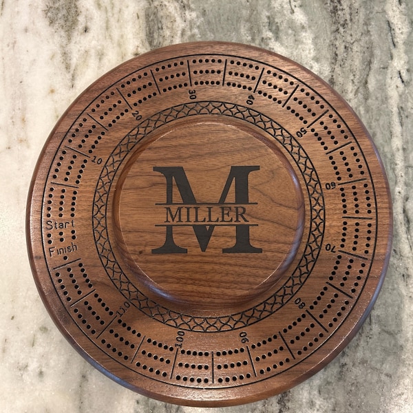 RUSTIC KNOTTY WALNUT Cards 'N Marbles With Handle - Etsy