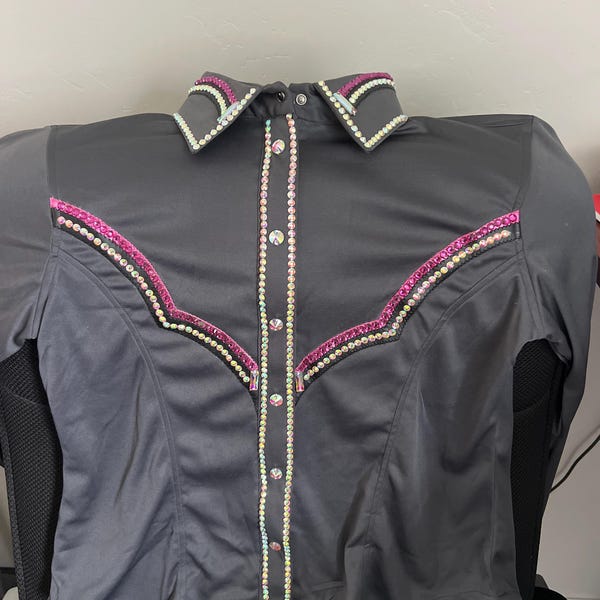 NEW Western Competition Horse Riding Show Wear Shirt Blouse Jacket ...