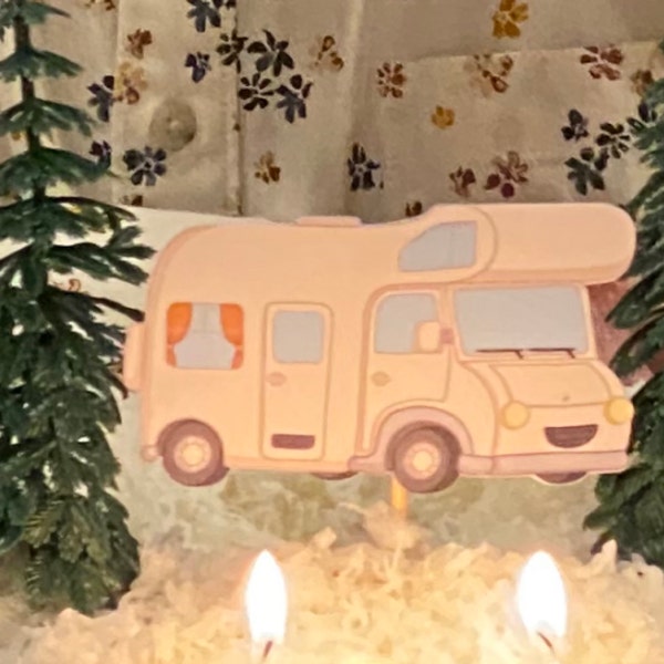 Motorhome Cake Topper - Etsy UK