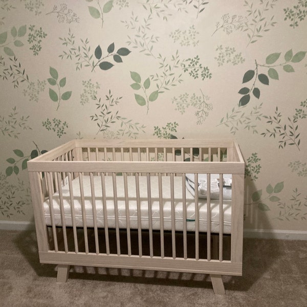 Watercolor Leaves Wall Pattern Kit- FLORAL WALL STENCILS Instead of ...