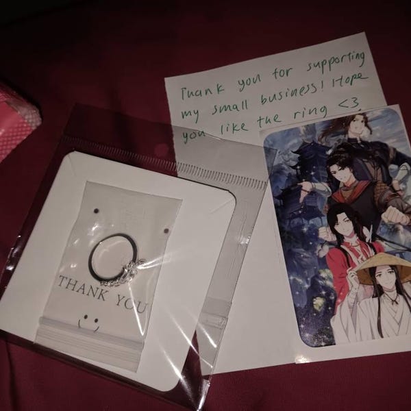 Heaven Official's Blessing Adjustable Rings, Xie Lian, Hua Cheng, Hua ...