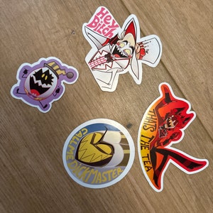 Lucifer Hazbin Hotel Handmade Stickers Die Cut Sparkle Laminate ...