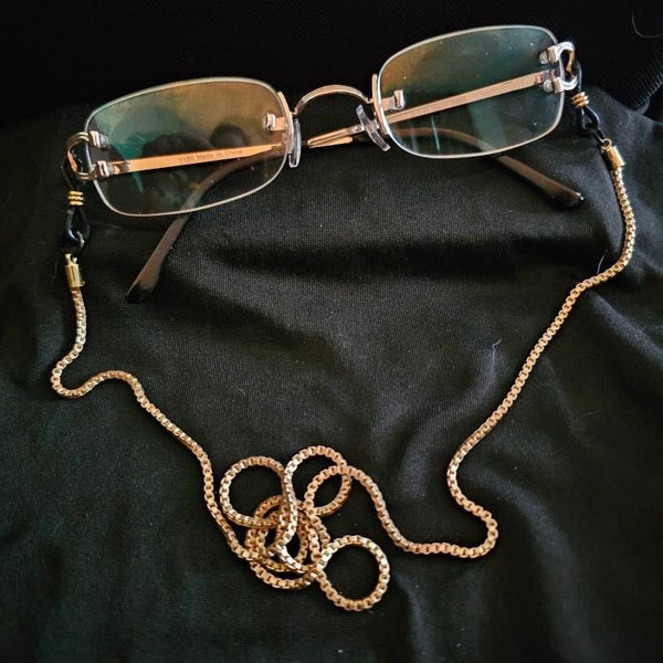 Loop Silver Eyeglass Chain,eyeglass Necklace, Silver Loop Lanyard ...