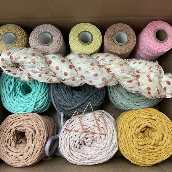 2mm Macrame String/6-pack Bulk String/colouful Warp Thread/cotton Warp ...