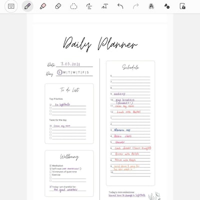 Floral B&W Planner Printable Daily Weekly Monthly Mood - Etsy
