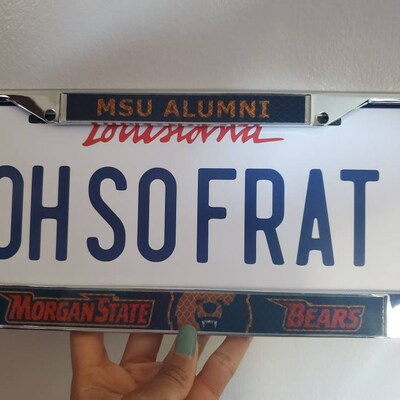 FAMU RATTLERS Chrome Two Panel License Plate Frame - Etsy