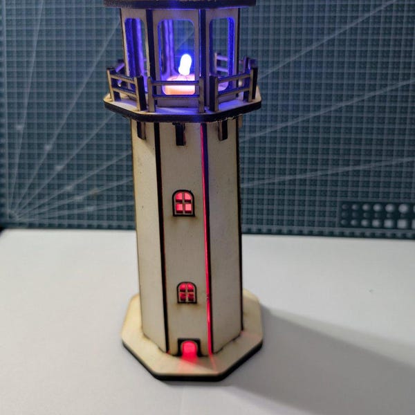 Lighthouse Laser Cut File - Digital Download - SVG - DXF - Lantern, 3D ...