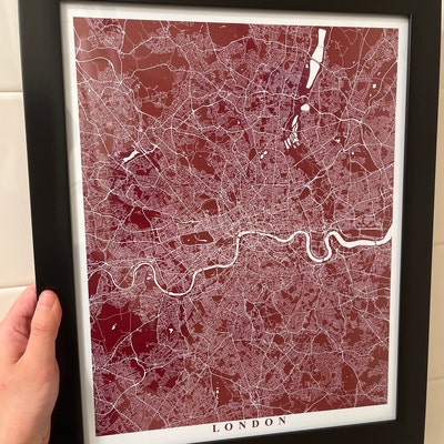 New York City Map Art Wall Art Print NYC Map Print of New York City ...