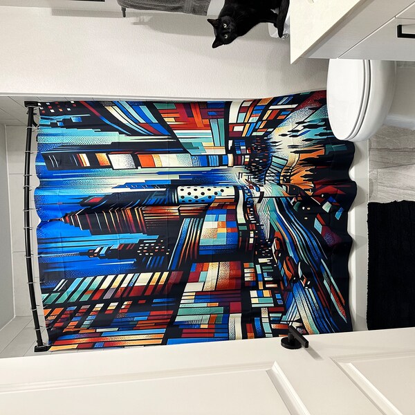 Stained Glass Outdoor Rug. Featuring a Dazzling Stained Glass Design in ...