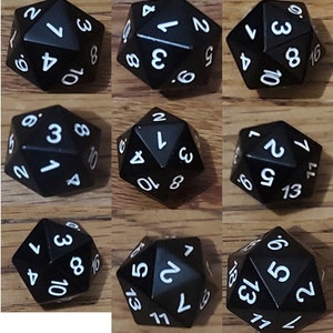 Weighted Dice Modified D20 Number Layout - Etsy