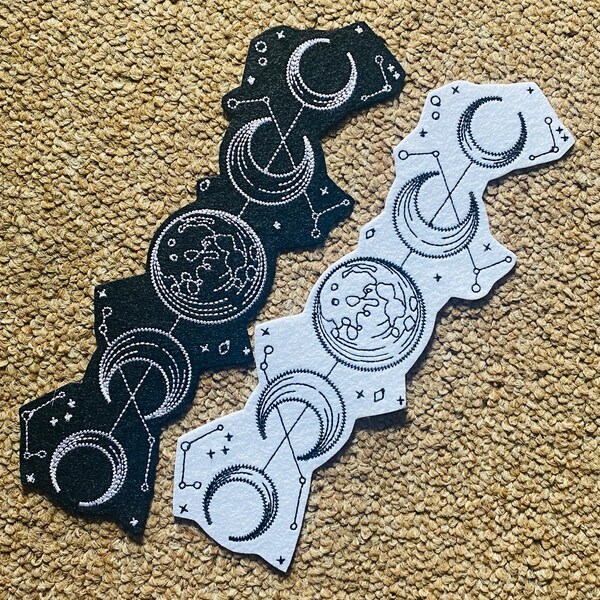 Sun and Moon Iron on Patch, Vintage Celestial, Sun and Crescent Moon ...