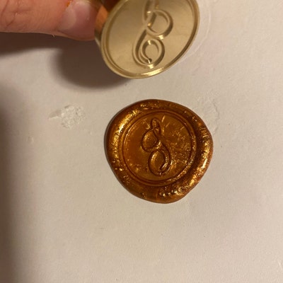 Alphabet Letter Wax Seal Stamp // Cursive Script Calligraphy Initial ...