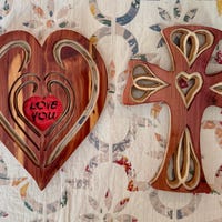 Easter Cross Intarsia Pattern Segmentation Scroll Saw Pattern Bandsaw ...