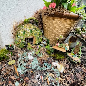 Miniature Fairy Reading Desk. Fairy Home Decor Gift, Simple Handmade ...