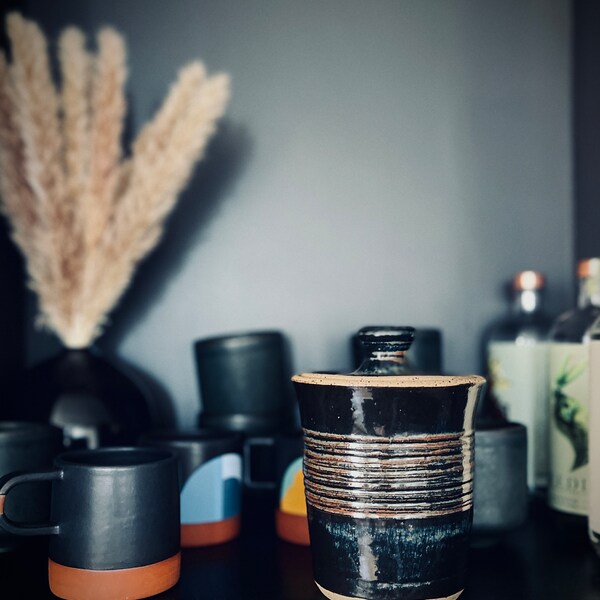 Pitcher Pottery Brown and Cream Ceramic Pitcher 32 Oz Cottage Core ...