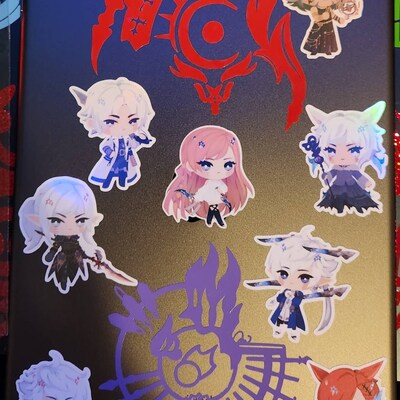 Baldur's Gate 3 Holographic Sticker Sheet Lae'zel, Astarion, Gale ...