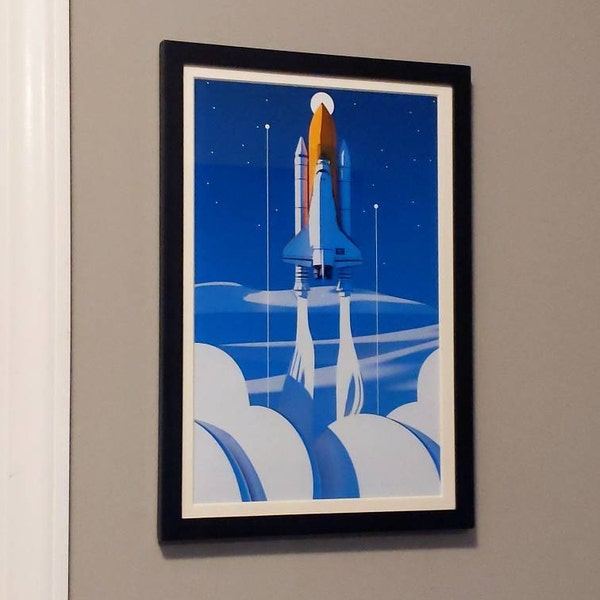 Liftoff | NASA Rocket Poster Print | Scifi Print | Original Artwork - Etsy