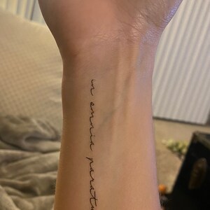 Customized Temporary Tattoos Fake Tattoos Your Words Set of 2 - Etsy