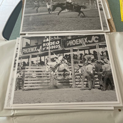 Vintage Remuda Ranch Rodeo Photo, Black and White Archival Print From ...