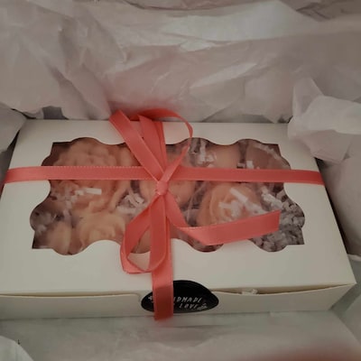 Flower Soap Box Rose Soap Peony Handmade Soap Shea Butter Soap Rose ...