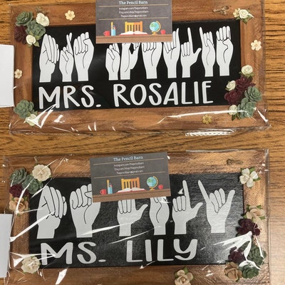 ASL Teacher Gift, Sign Language Teacher Appreciation Gift, Teacher ...