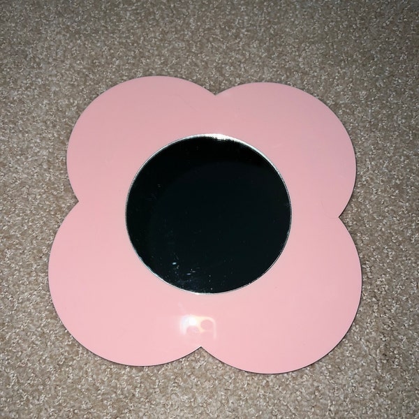 RAINBOW DAISY MIRROR Retro Coloured Acrylic Mirror Wall Hanging 60s ...