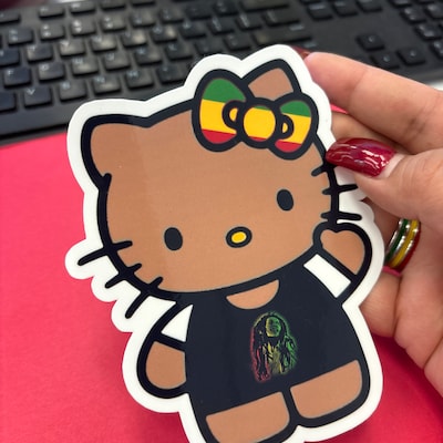 Jamaica Cat Vinyl Sticker - Etsy