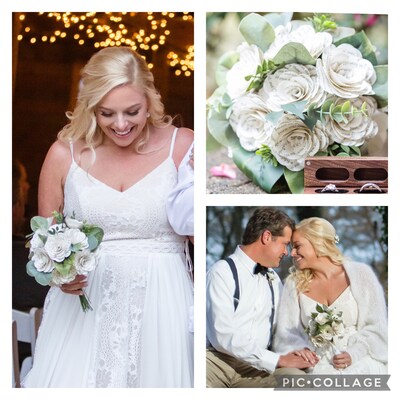 Custom Book Rose Bouquet Wedding Bouquet - Etsy